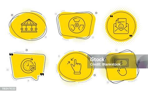 터치 스크린 제스처 24 시간 배달 및 회전 목마 아이콘 세트 미소 화학 적 위험 및 지불 클릭 표지판 벡터 고급에 대한 스톡 벡터 아트 및 기타 이미지 Istock