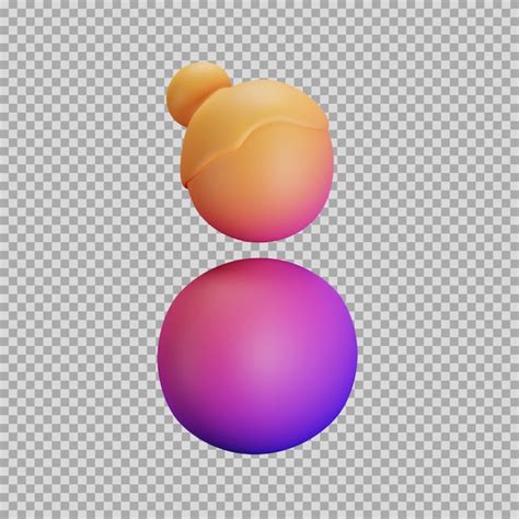 Premium Psd 3d Girl Dynamic Gradient Icon