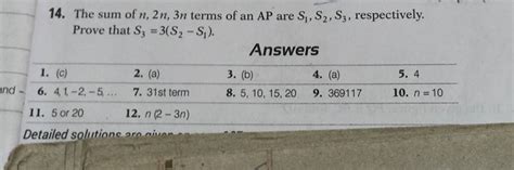 14 The Sum Of N 2n 3n Terms Of An AP Are S1 S2 S3 Respectively Prov