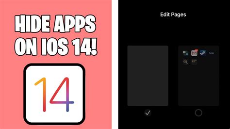 hide apps and folders new ios 14 tricks youtube