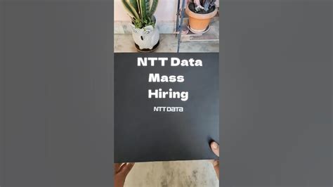 Ntt Data Jobs For Fresher 💯 Jobs Itjobs Viral Feed Techjobs Engineer Engineeringjobs