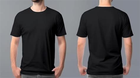Download Black T Shirt Mockup Template Illustration For Free In 2024 Shirt Mockup Black