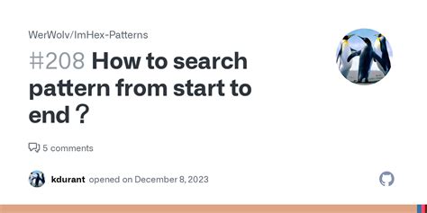 How To Search Pattern From Start To End Issue WerWolv ImHex Patterns GitHub