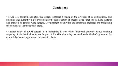 Rna Interference And Its Application Pptx