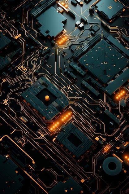 Premium Photo Detailed View Of A Computer Chip Showing Intricate