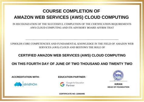 Aws Course In Mumbai Aws Certification Dridhon