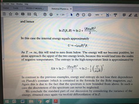 solved question 5 consider the n lattice ising paramagnet