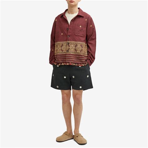 Kartik Research Mens Assamese Weave Jacket In Raja Redgold Kartik