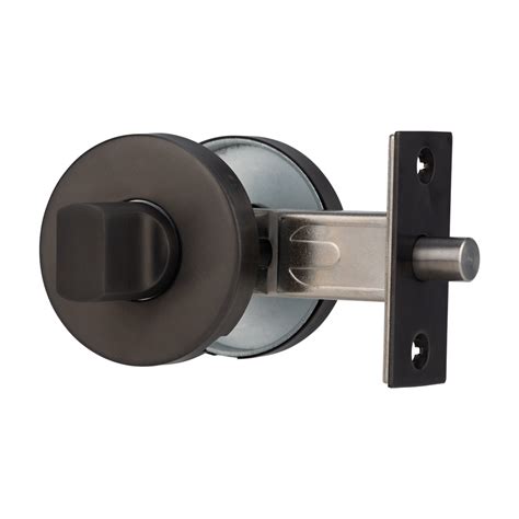 Dion Privacy Snib Lock Brushed Gunmetal NZ ABI Bathrooms Interiors