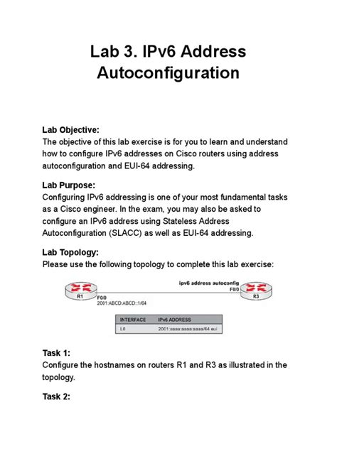 Configuring Ipv6 Addressing Using Stateless Address Autoconfiguration