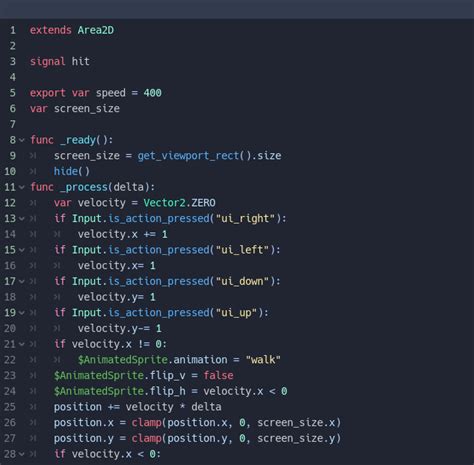 Godot Docs Your First 2d Game Coding Your Player Questions Page 2 Godot Forums