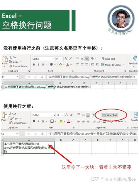 excel单元格中长文本的换行问题 知乎