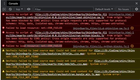 Issue Generating Example Shinylive Output On Windows 10 · Issue 3 · Quarto Extshinylive · Github