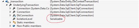 C Requested Transaction Isolation Level Is Not Honored By The Sql