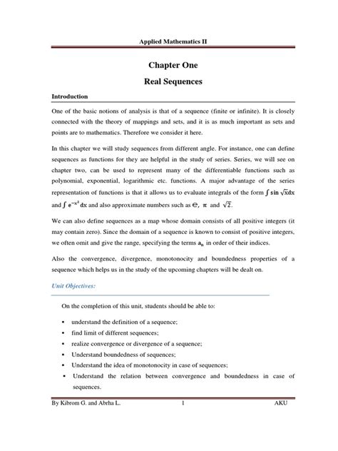 applied ii pdf sequence monotonic function