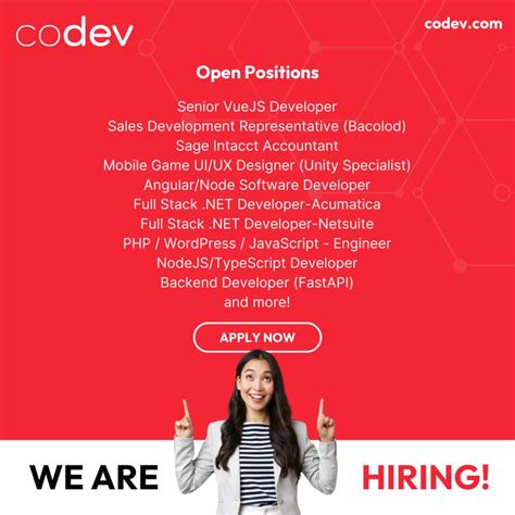 Codev Philippines On Linkedin Codev Codevph Codevcareers Jobopportunity