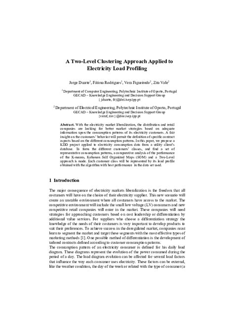 Pdf A Comparative Analysis Of Clustering Algorithms Applied To Load