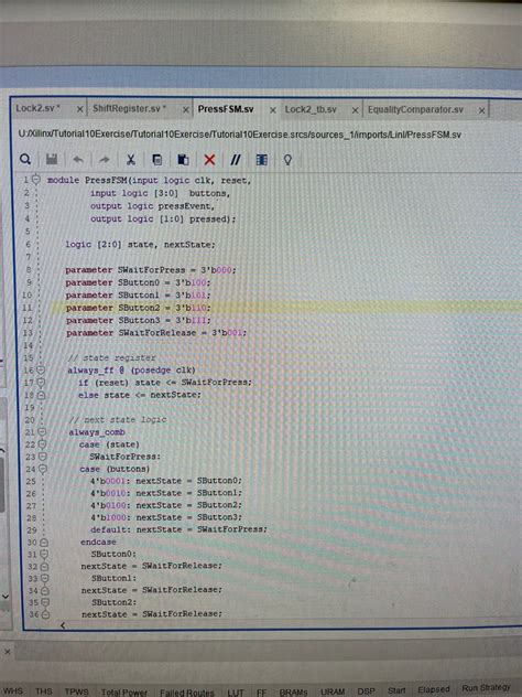 Solved Use System Verilog To Do The Code Lock Sv Chegg