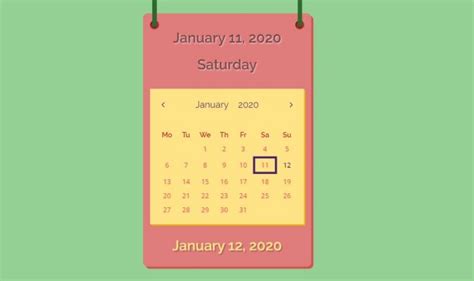 18 Javascript Datepicker Design Code Examples Onaircode