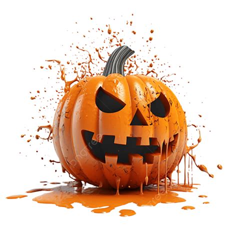 할로윈 액체 스플래시 노랑 얼굴을 찡 그리기 호박 Png 일러스트 및 이미지 에 대한 무료 다운로드 Pngtree