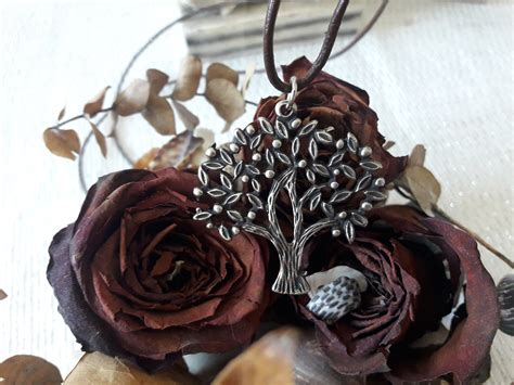 Tree Of Life Symbol Necklacefamily Tree Jewelrywoodland Etsy
