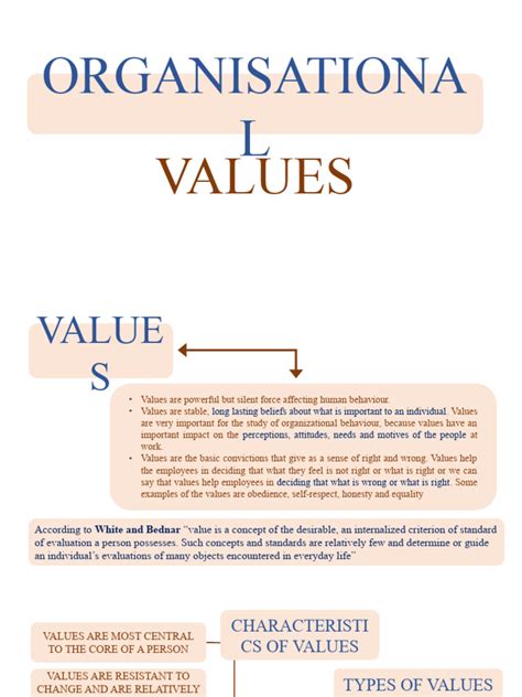 Organisation Values Download Free Pdf Behavior Organizational
