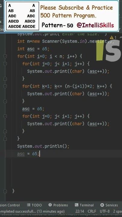 Java Pattern 50 500 Java Pattern Programs Shorts Java Coding Programming Youtube