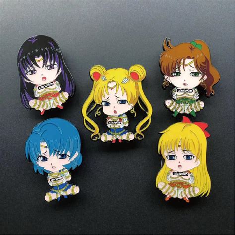 Sailor Moon Bondage Enamel Pins Ecchi Lewd Nsfw Bdsm Sexy Pins