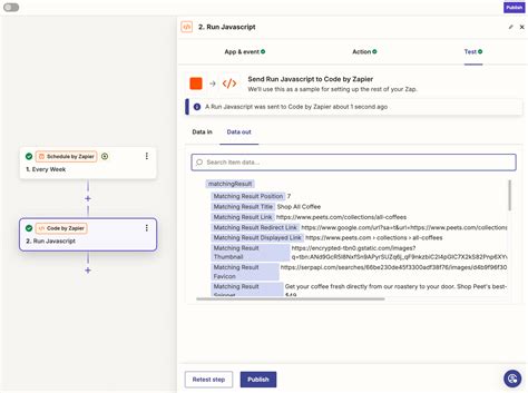 Adding SerpApi To A Zap In Zapier