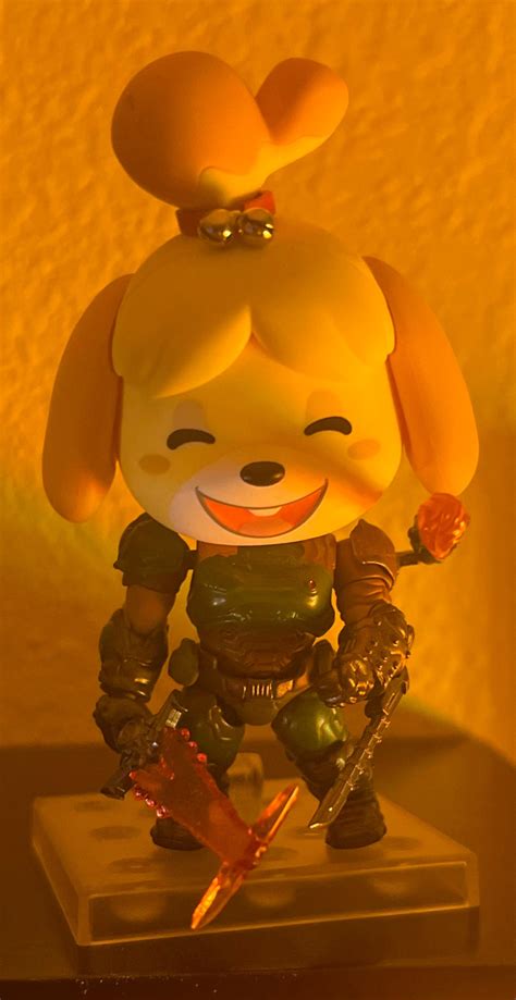 I Combined The Doom Guy And Isabelle Nendoroid Scrolller