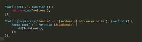Routes Laravel Dynamic Wildcard Subdomain Creation On Godaddy Server Stack Overflow