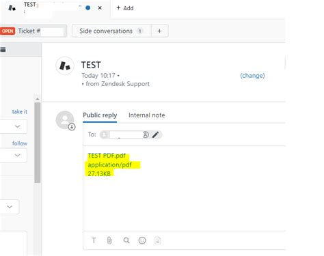 adding attachments from side conversation to ticket zendesk help