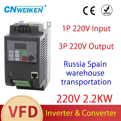 가변 주파수 드라이브 Vfd 주파수 변환기 3 상 모터용 미니 인버터 속도 컨트롤러 Cnc Ac 220v 380v 07