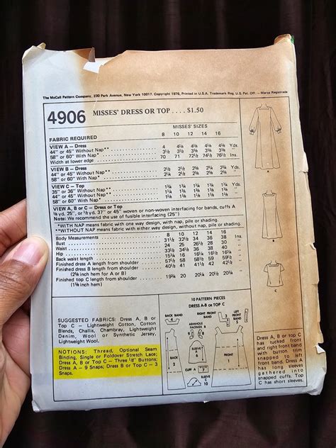 Vintage 1976 Mccalls Sewing Pattern Size 14 Miss 36 Bust Etsy