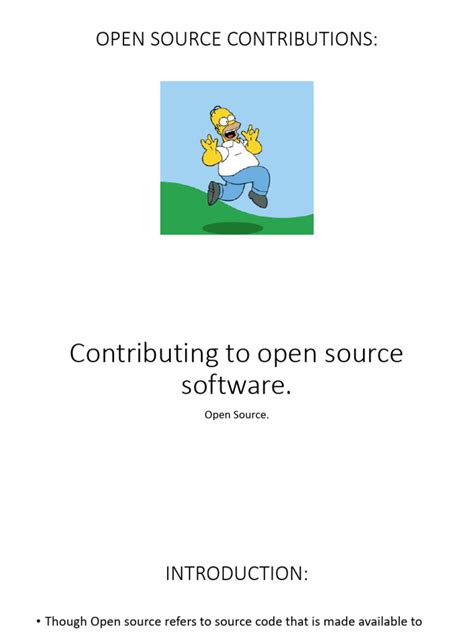 Lesson 2 Open Source Contributions Pdf Software Development Software