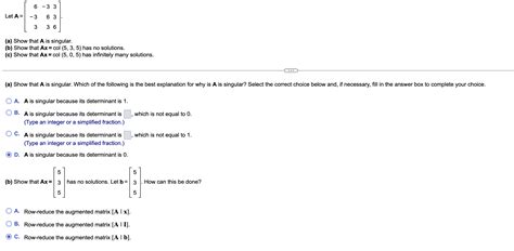 solved completely row reduce the augmented matrix