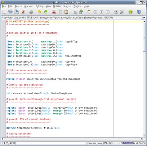 Tcad Sentaurus Tutorial Jedit 4 Notes And Limitations