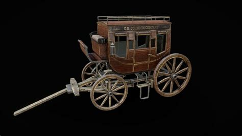Artstation Stagecoach 3d Model Game Ready Game Assets