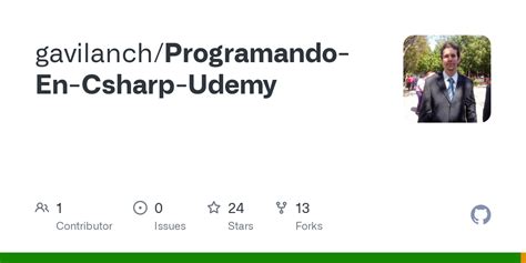 GitHub Gavilanch Programando En Csharp Udemy