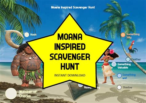 Moana Bingo 20 Cards Printable Moana Bingo Game Moana Printable Bingo