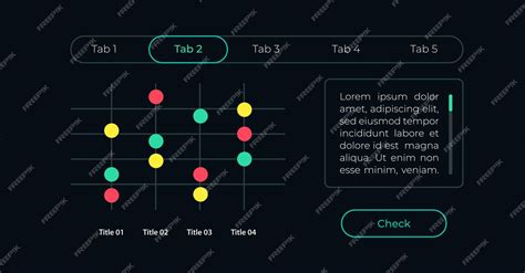 Premium Vector Dot Plot Diagram Ui Element Template