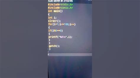 To Print Display Number That Is Divisible By 5 Bw 1 To 100 Using For