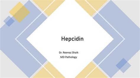 Hepcidin Regulation And Its Role In Iron Metabolism Pptx