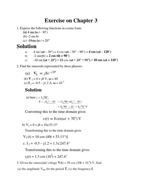 Chapter 3 Exercise Answers Pdf