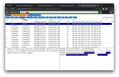 Solving Tryhackme Wireshark Filters Room With Packetsafari Part I Protocol Filters