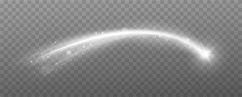 곡선과 물결 모양의 표면이 있는 투명한 조명 효과 흰색 반짝임은 조명 효과로 반짝입니다 밝은 흰색 선 추상적인 움직임의 선 빛의 흔적 파동 빛에 대한 스톡 벡터 아트 및