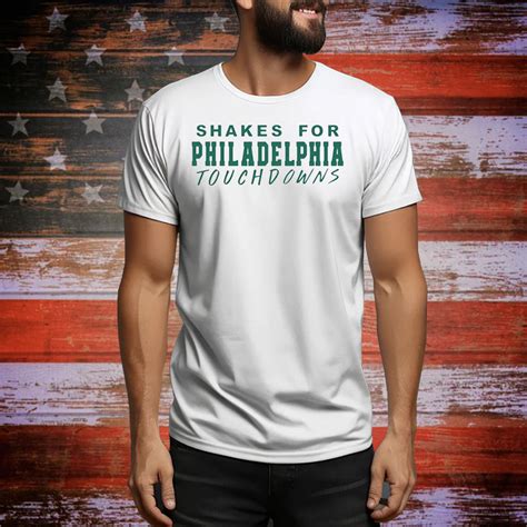 Paige Spiranac Wearing Shakes For Philadelphia Touchdowns Tee Shirt