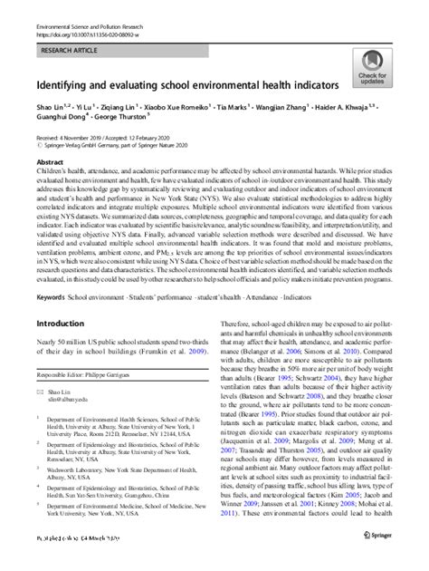 pdf identifying and evaluating school environmental health indicators