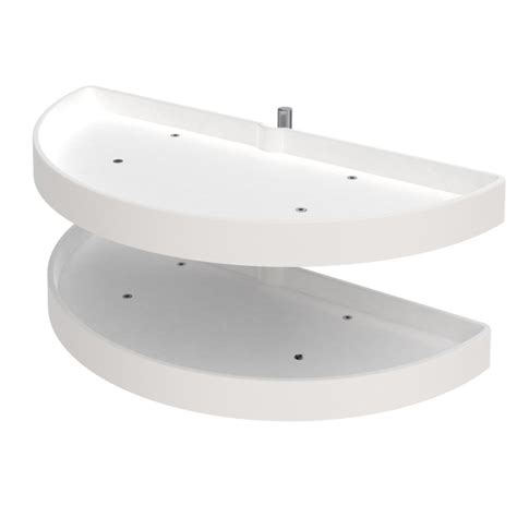 Rev A Shelf 6882 31 11 570 31 Polymer Two Tier Half Moon Susan Set White Hardware Hut