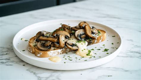 Mushroom And Gruyère Toast Points Chopped